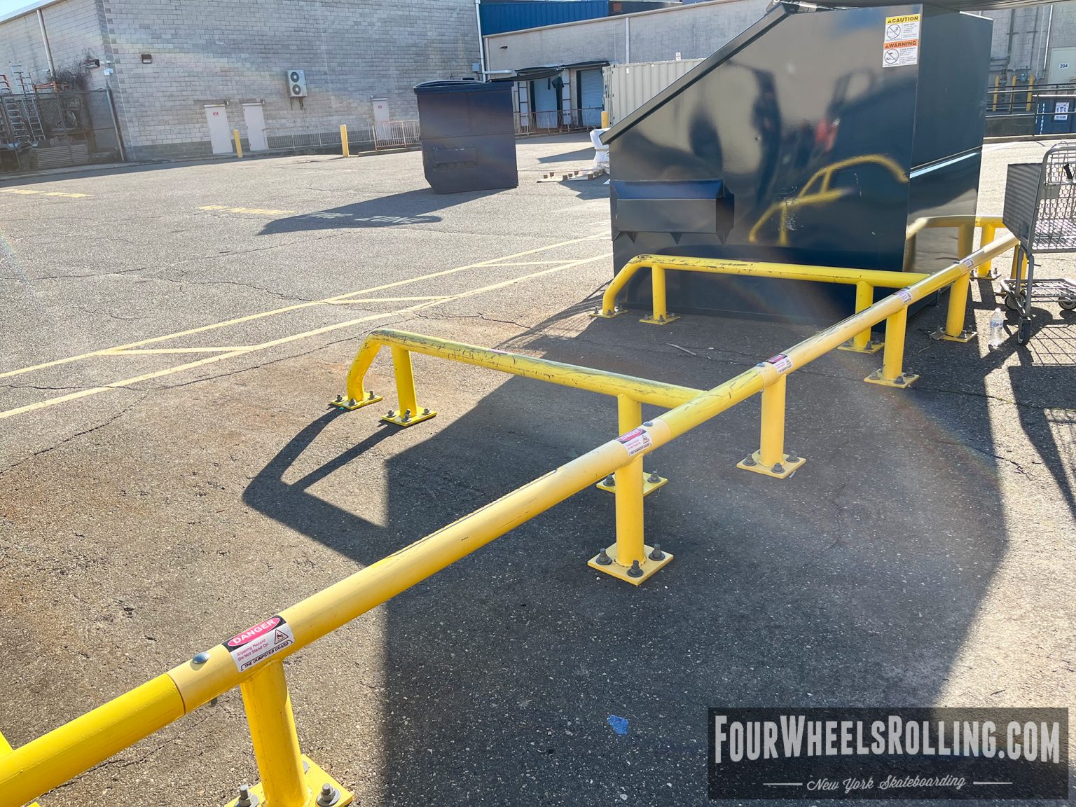 Farmingdale: Dumpster Rails | Long Island Skateboarding Spots