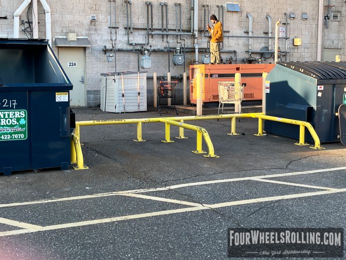 Farmingdale: Dumpster Rails | Long Island Skateboarding Spots